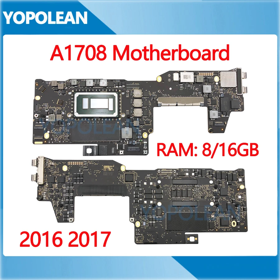 Original-A1708-Motherboard-for-MacBook-Pro-Retina-13-A1708-Logic-Board ...