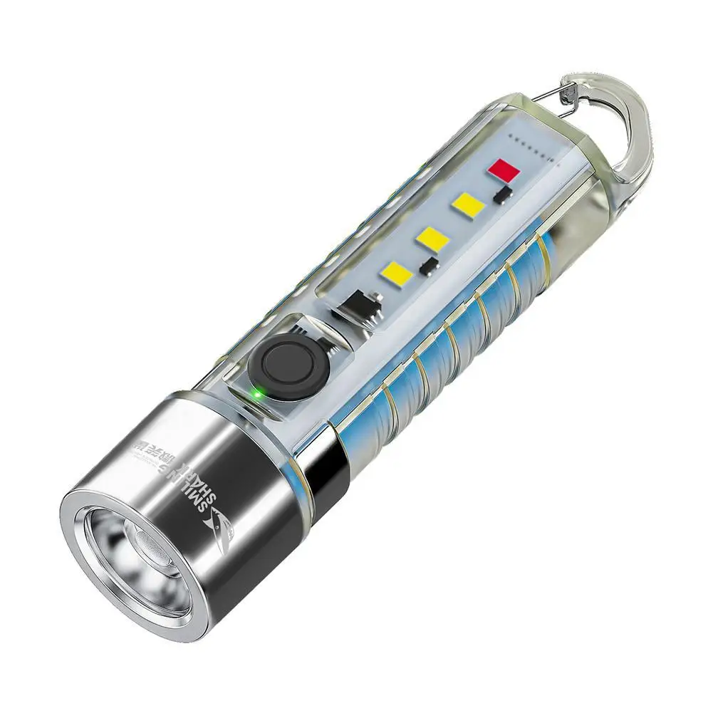 Mini-Torch-Light-Portable-LED-Camping-Lamp-USB-Charging-Pocket-Keychain ...