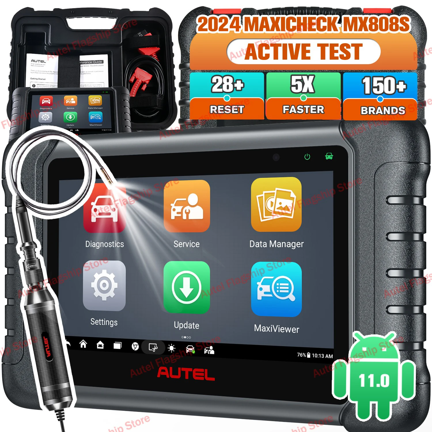 Autel-MaxiCheck-MX808S-Car-Diagnostic-Tools-MV108S-Inspection-Camera-Bi ...