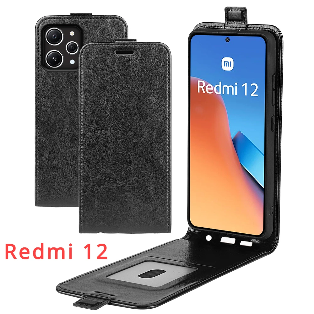 Redmi-12-12C-11A-Luxury-Leather-Case-Flip-Vertical-Retro-Wallet-Book ...