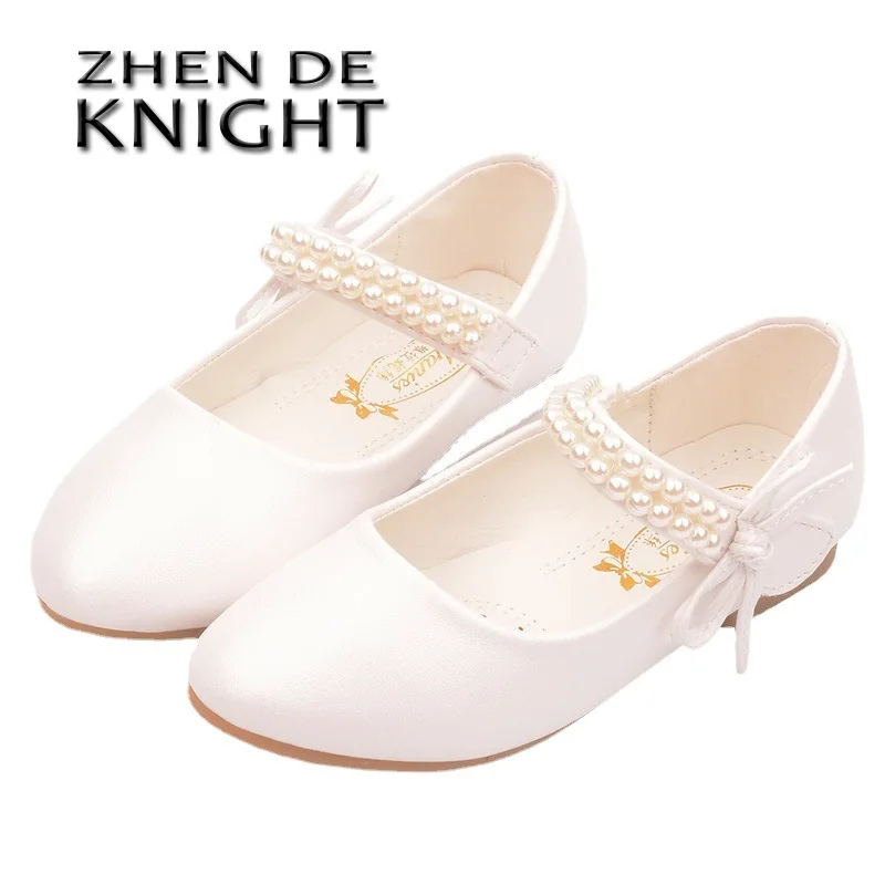 Children's White Party Shoes | White Flower Girls Shoes | Girls White ...