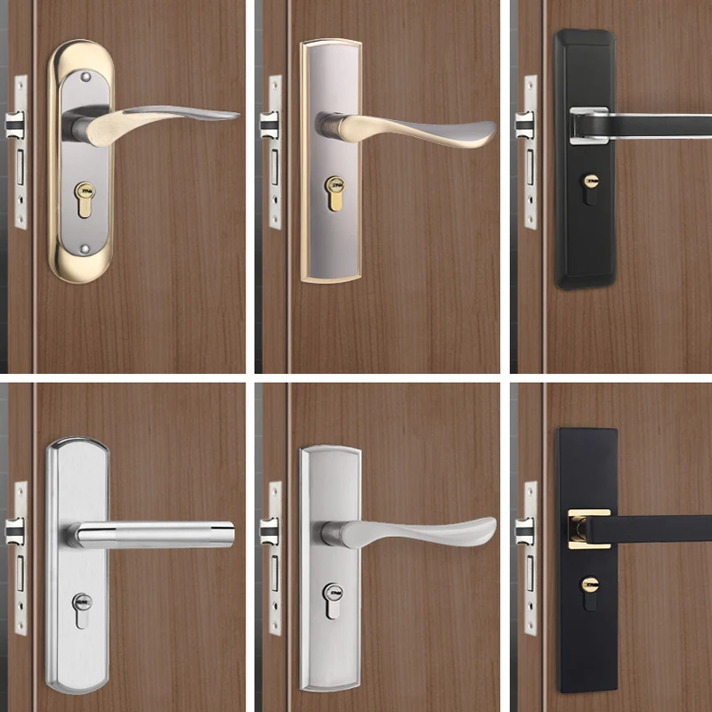 Bedroom-Wooden-Door-Lock-Set-House-Anti-theft-Door-Interior-Door ...