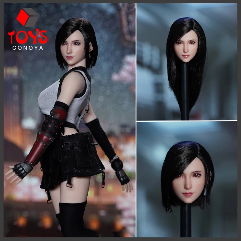 SUPER DUCK SDH032 1/6 Tifa Lockhart Short Long Hair Pale Skin Head ...
