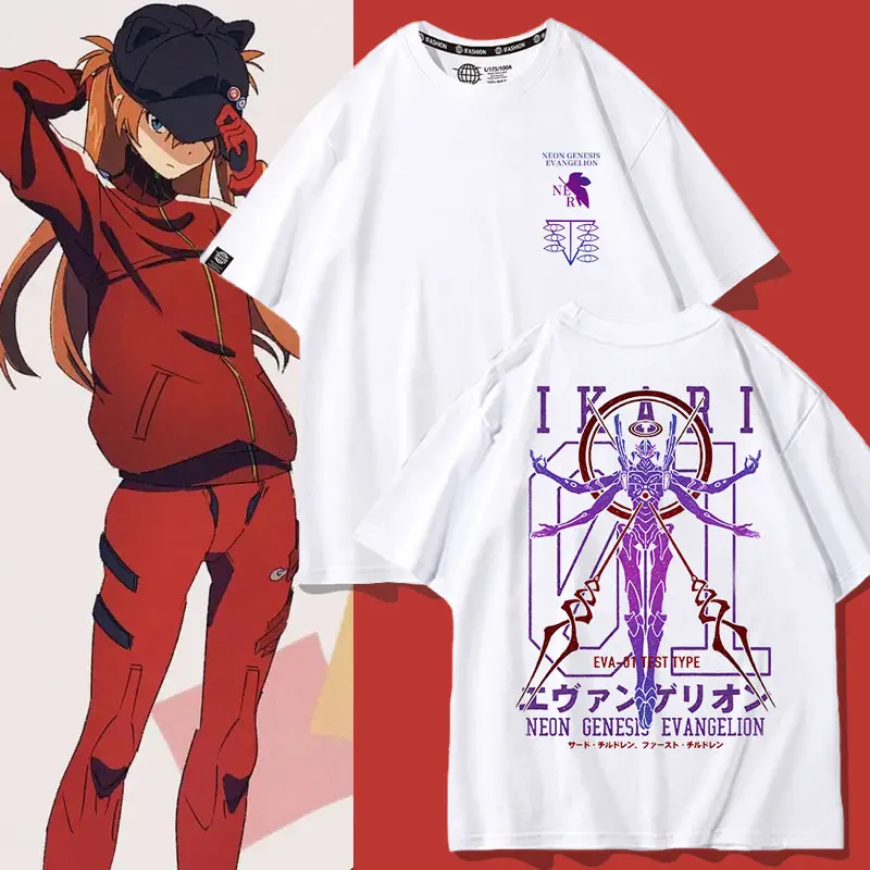 New-century-Evangelion-joint-short-sleeved-men-s-T-shirt-summer-eva ...