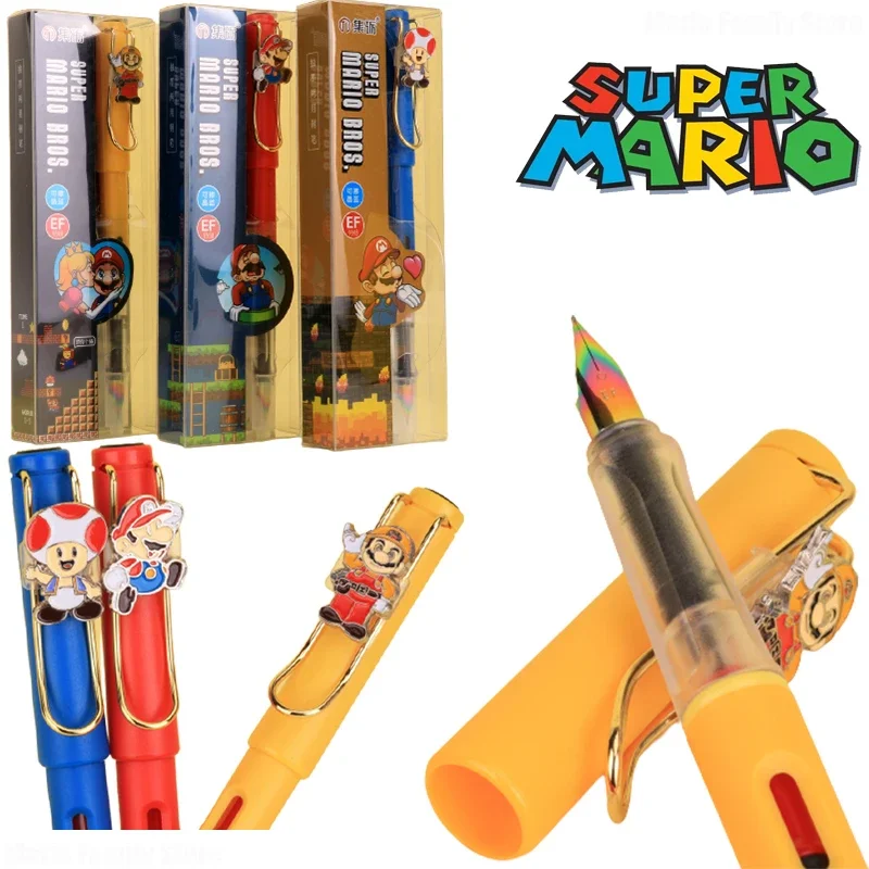 Super-Mario-Bros-Fountain-Pen-Anime-Ef-0-38mm-Children-School-Pens ...