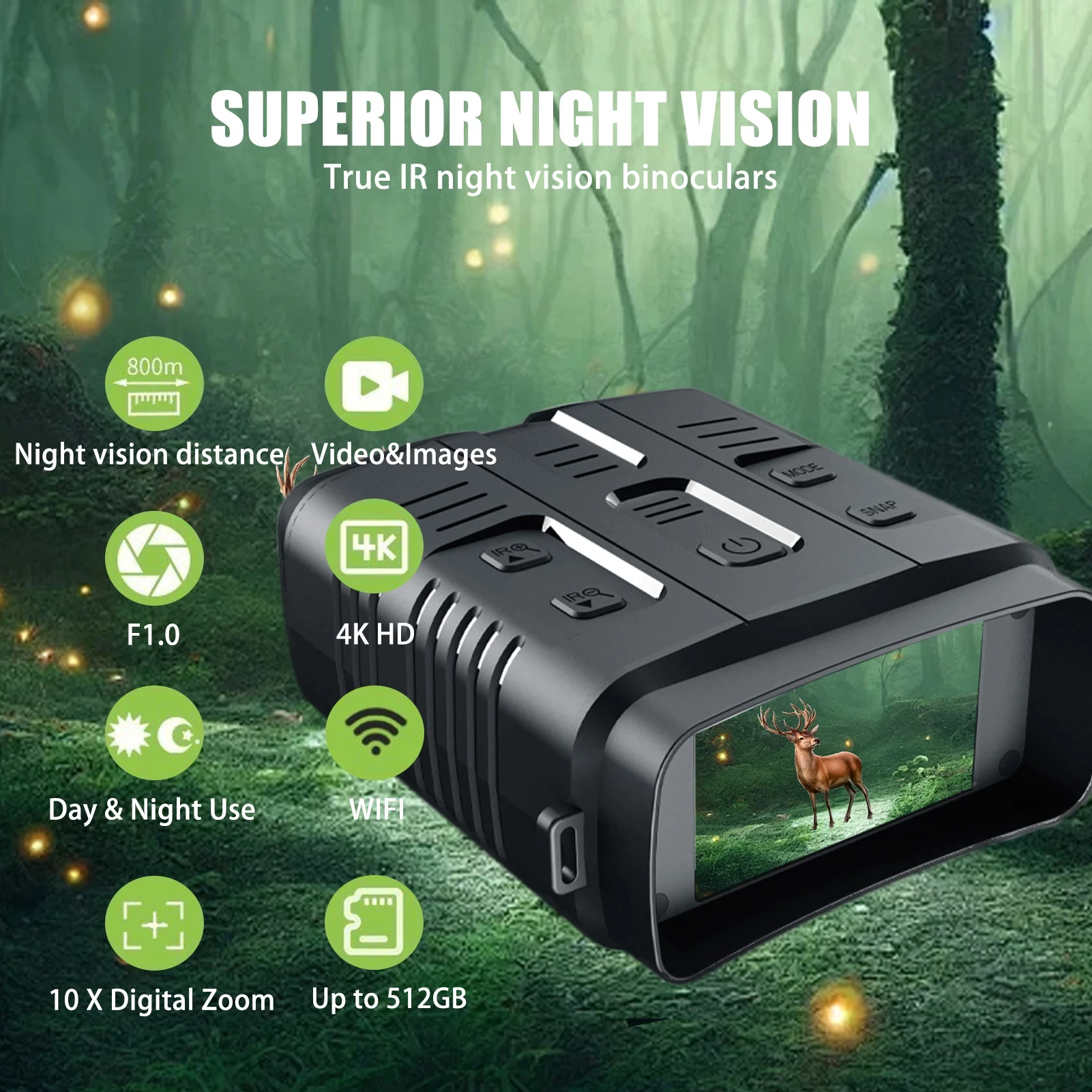 4K-Night-Vision-Binocular-Device-10x-Digital-Zoom-Full-Dark-800m-Infrared-WiFi-Telescope-For ...