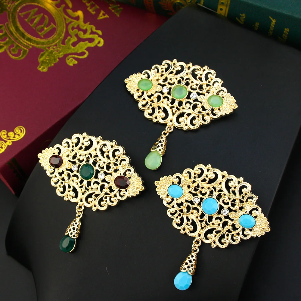 Arabic Jewelry Natural Stones | Vintage Antique Brooches | Arabic ...