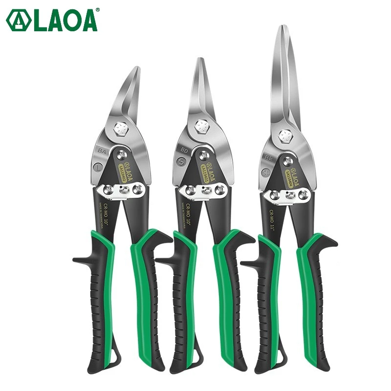 LAOA Sheet Metal Snip Aviation Scissors Tin Iron plate Cut Shear ...
