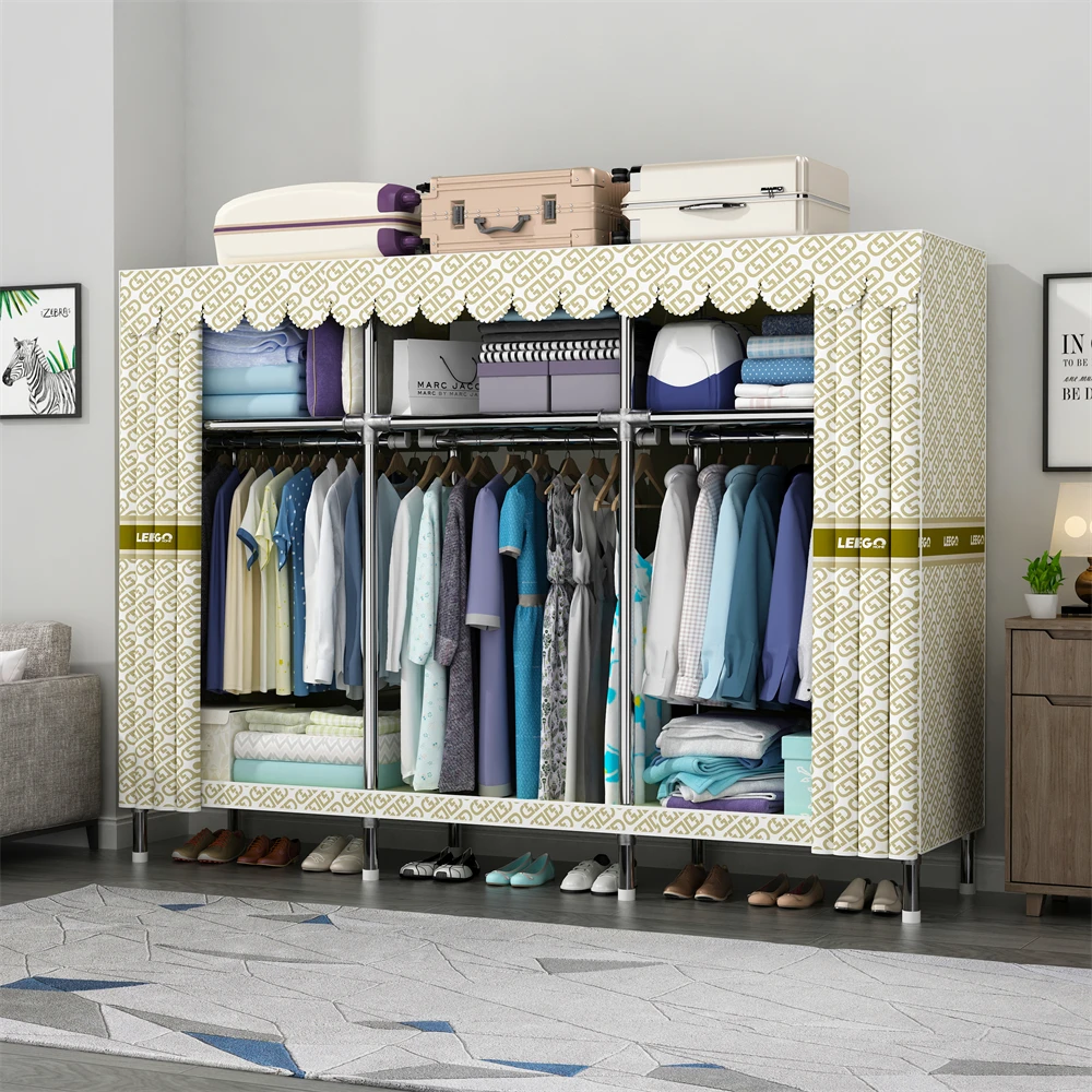 LEEGOHOME-Wardrobe-85-110-130-150-170x45CMx170CM-Closet-Wardrobe-with ...