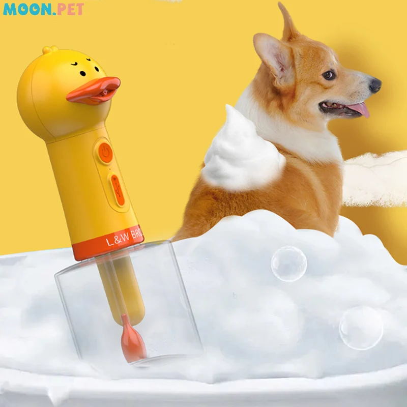 Yellow-Duck-Pet-Cleaning-Machine-USB-Charging-Automatic-Soap-Dispenser ...