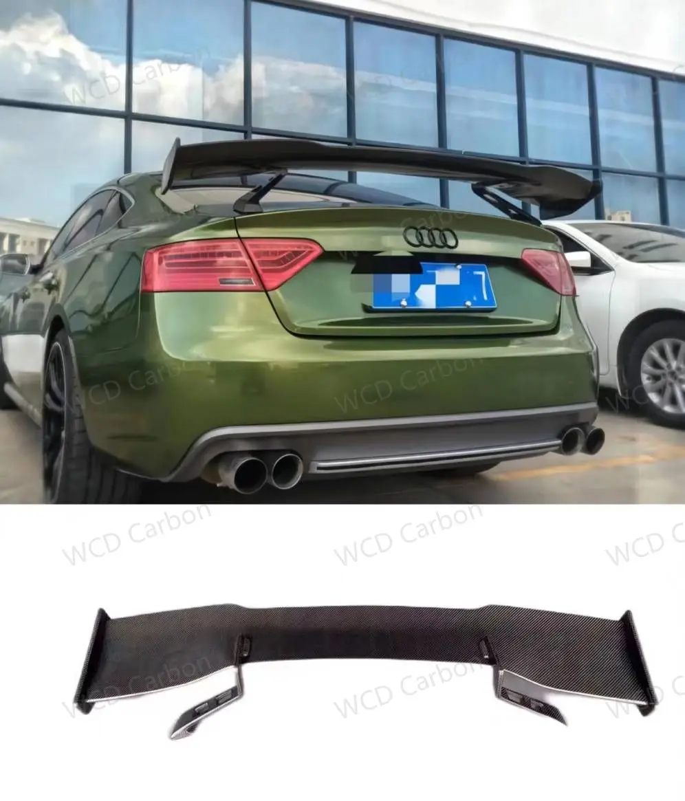 Carbon Fiber Rear Trunk Spoiler Lip Wing For Audi A3 A4 A5 S4 S5 A6 A7 ...