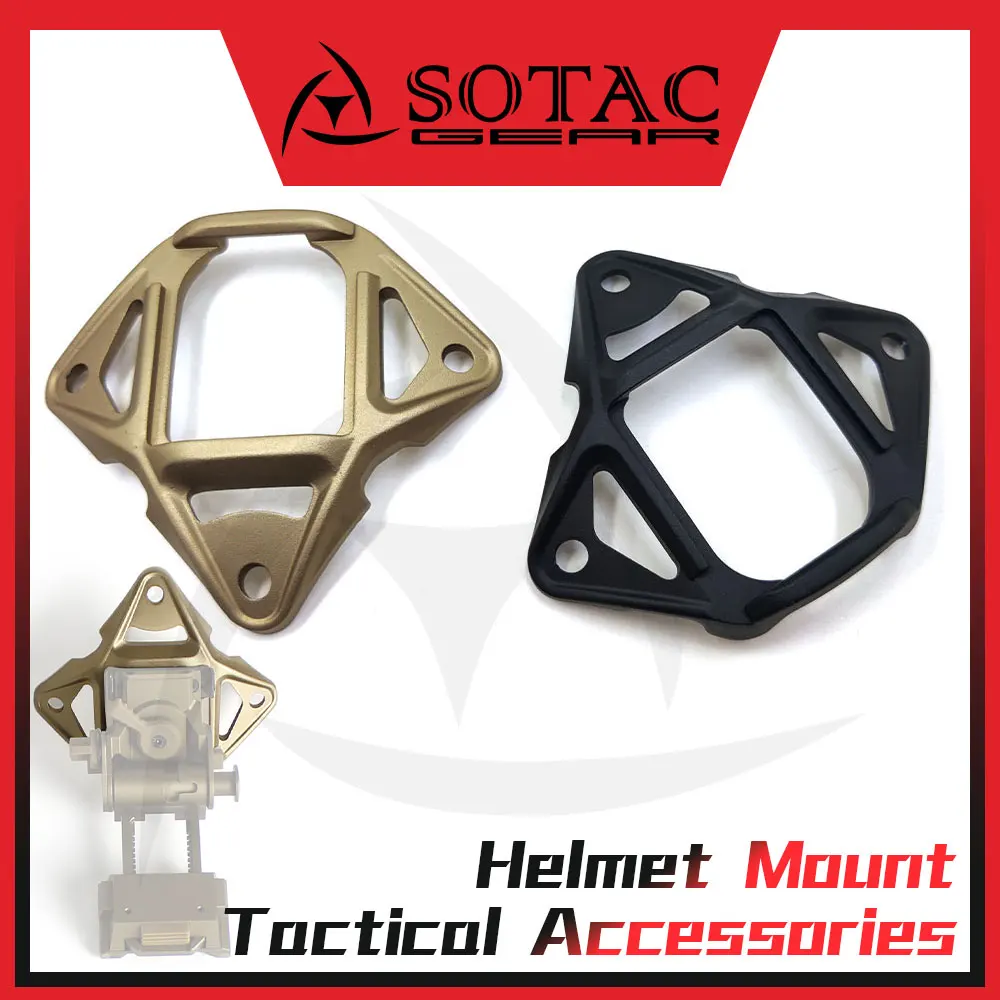 SOTAC-GEAR-Hunting-CNC-3-Hole-Helmet-Mount-Base-Shroud-Skeleton ...