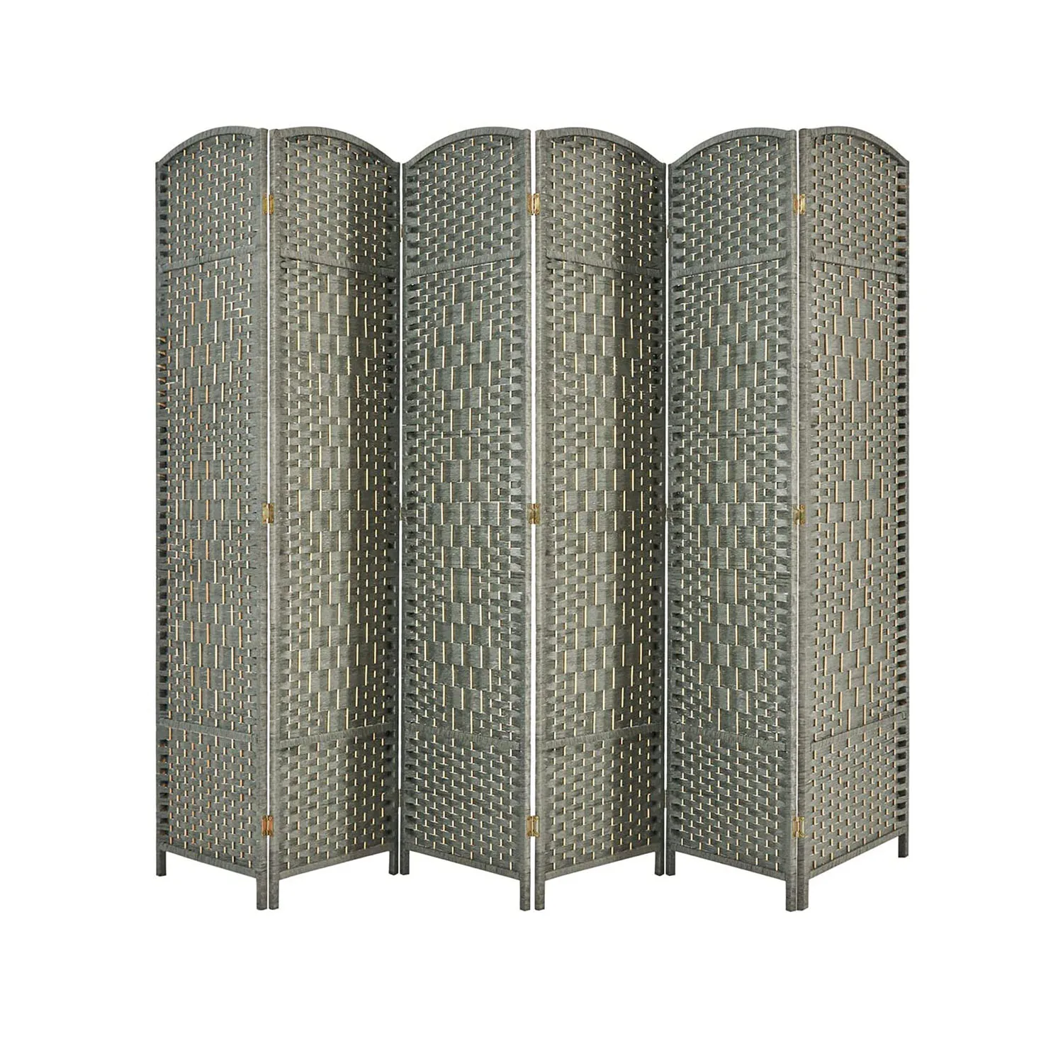 6 Fan Dividers Folding Privacy Screen Freestanding Room Divider 360 ...