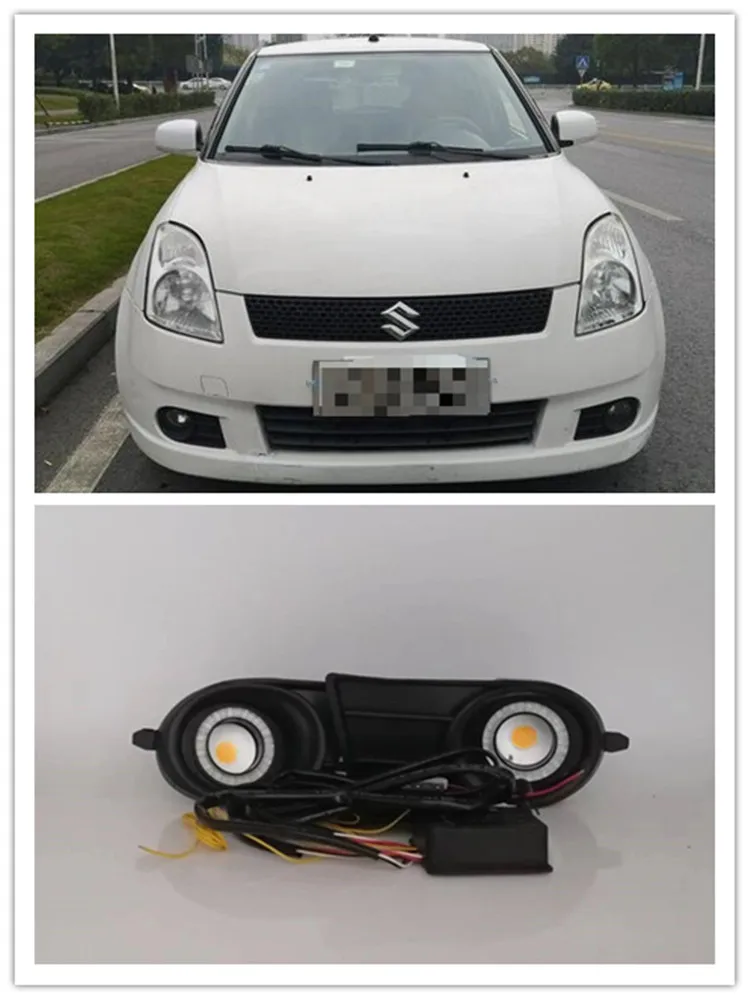 LED Fog Lights Assembly For Suzuki Swift 2007 2008 20019 Front Bumper ...