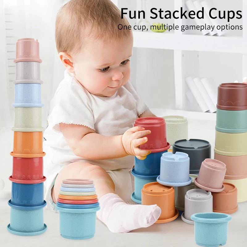 6pcs-Kids-Bathroom-Rainbow-Color-Stacking-Boat-Water-Game-Stacking-Toys ...