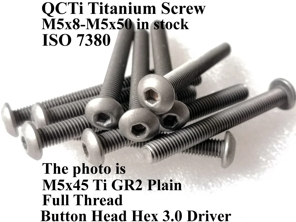 ISO-7380-Titanium-screw-M5x35-M5x40-M5x45-M5x50-Button-Head-Hex-3 ...