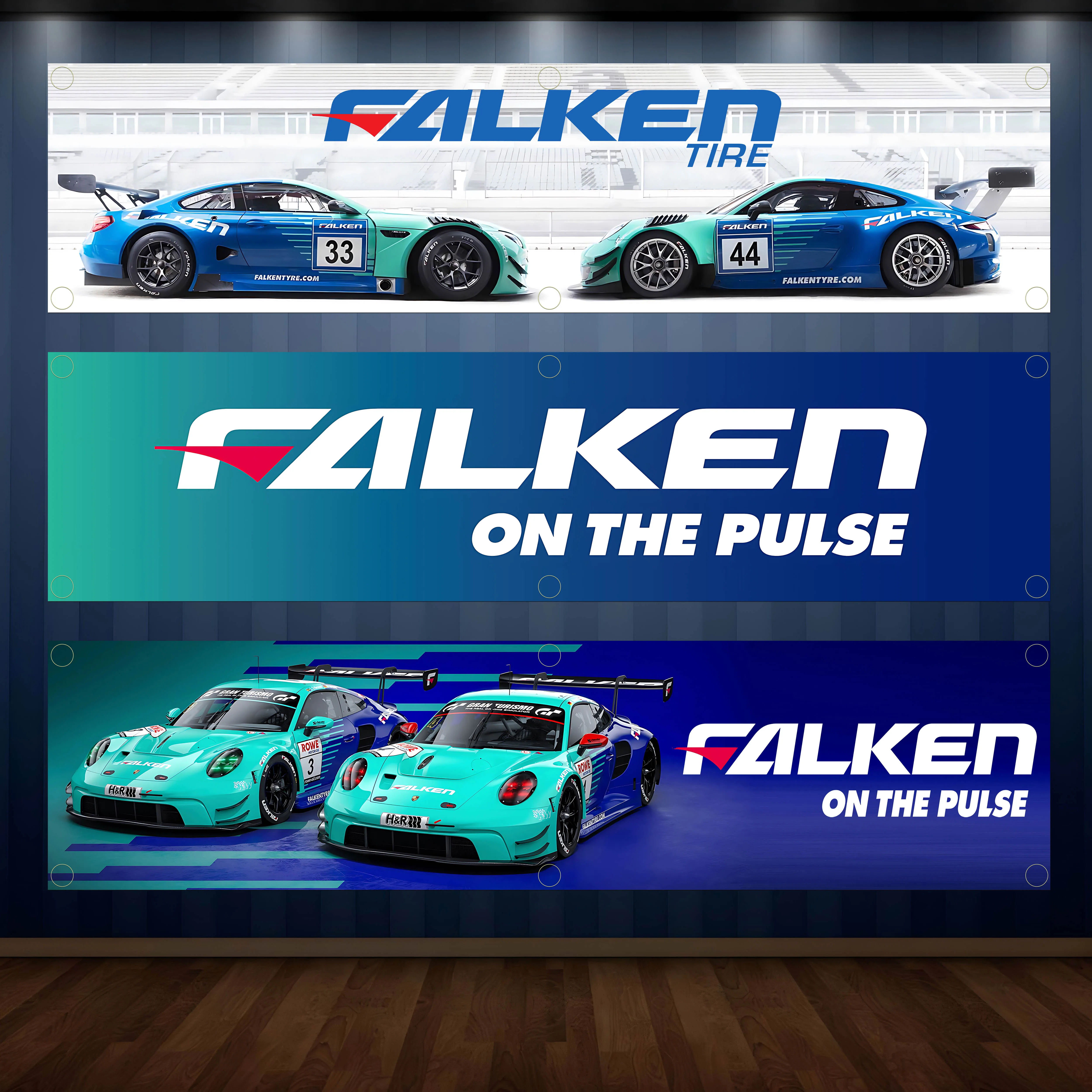60X240cm Banner Racing Falkens Tire Flag Polyester Printed Garage Wall ...