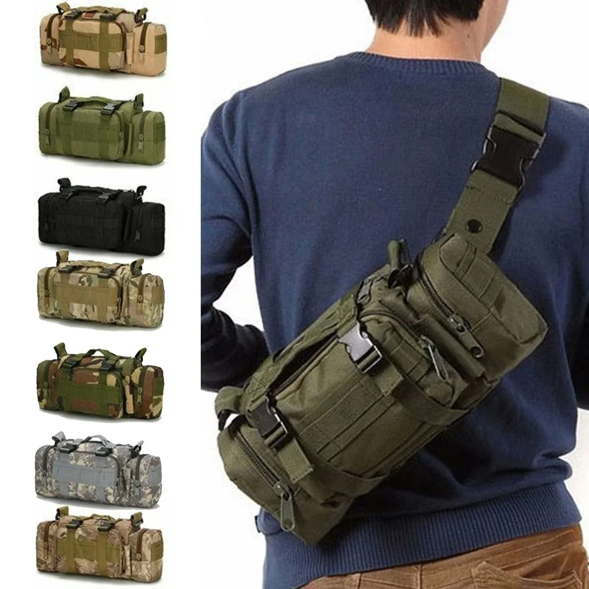 Outdoor-Backpack-Hunting-Waist-Pack-Waist-Bag-Camping-Hiking-Pouch ...