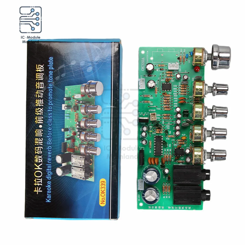 OK339-PT2399-Reverb-Preamp-Tuner-Board-Amplifier-Amplifier-Tone-Board ...