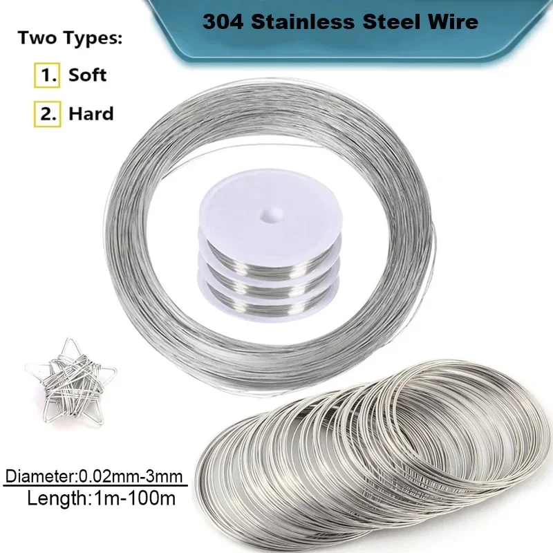 1roll-304-Stainless-Steel-Soft-hard-Steel-Wire-1-100meters-Diameter-0 ...
