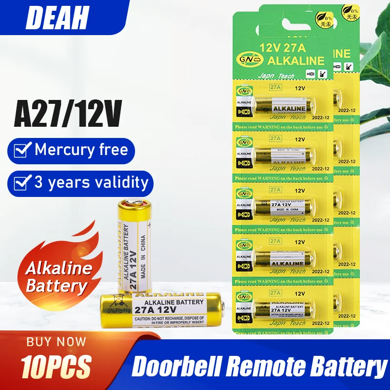 10pcs/Lot A27 27A G27A MN27 MS27 GP27A L828 V27GA ALK27A A27BP K27A ...