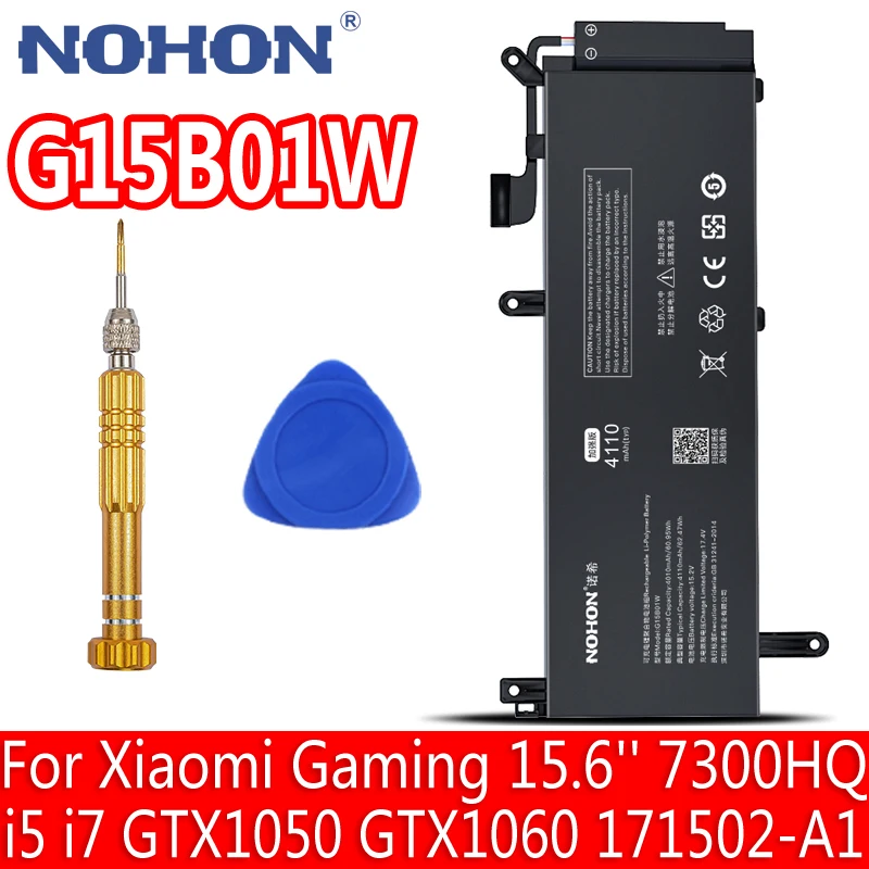 NOHON-G15B01W-Laptop-Battery-For-Xiaomi-Gaming-Notebook-15-6-inch-i5 ...