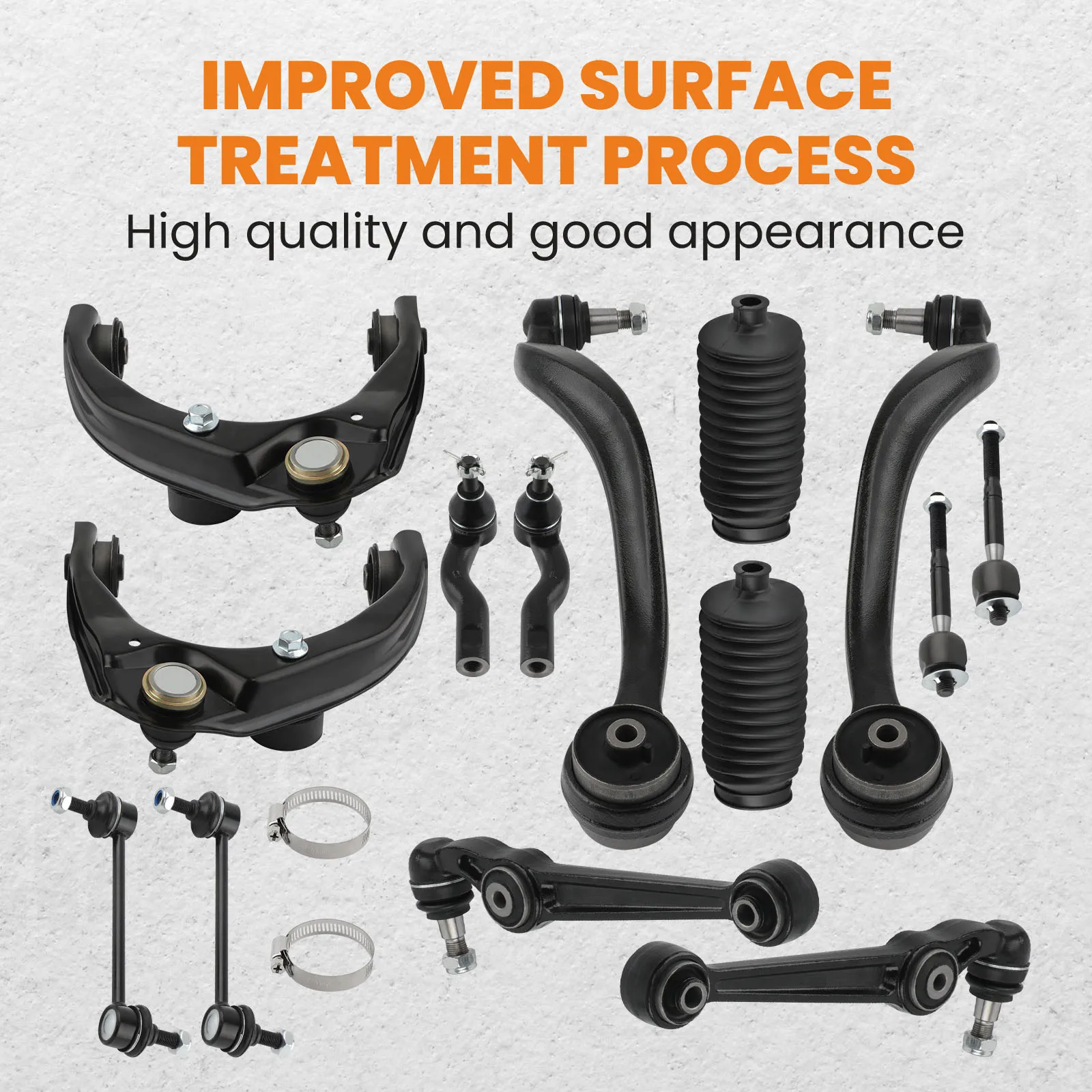 Front-Upper-Lower-Control-Arm-Tie-Rods-for-Ford-Fusion-2010-2011-2012-2 ...