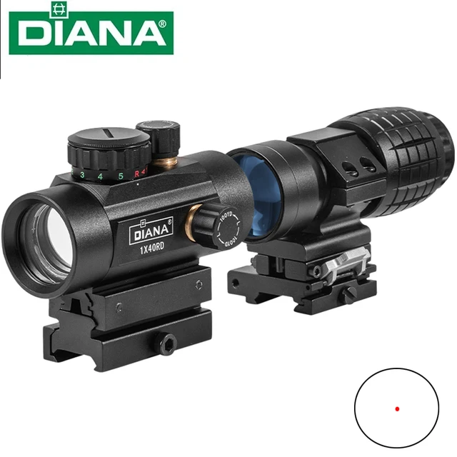 DIANA 4-16x44 Tactical Riflescope Optic Sight Green Red Illuminated ...