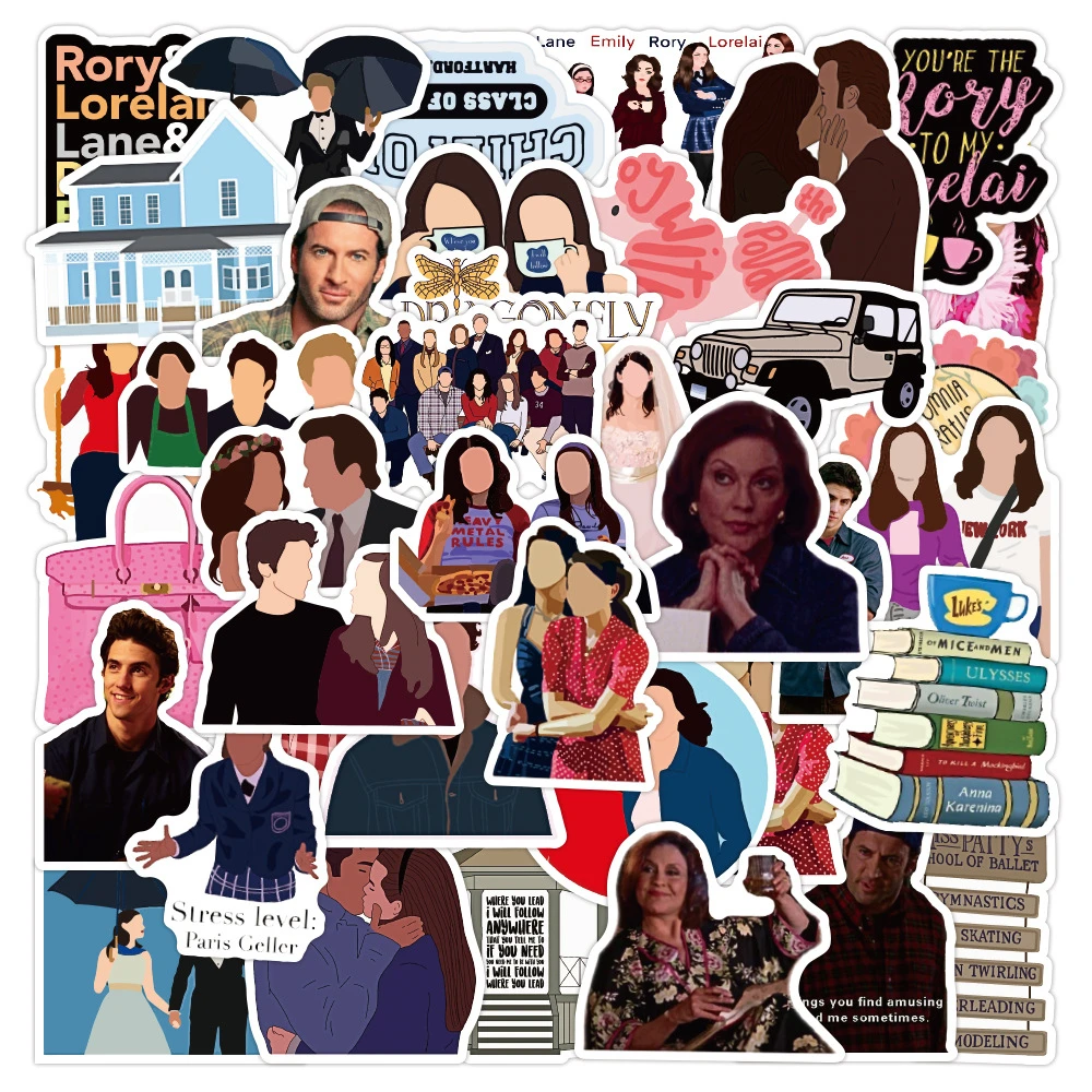 Stickers Aesthetic Gilmore Girls TV Show Sticker Kids Toys Stationery ...