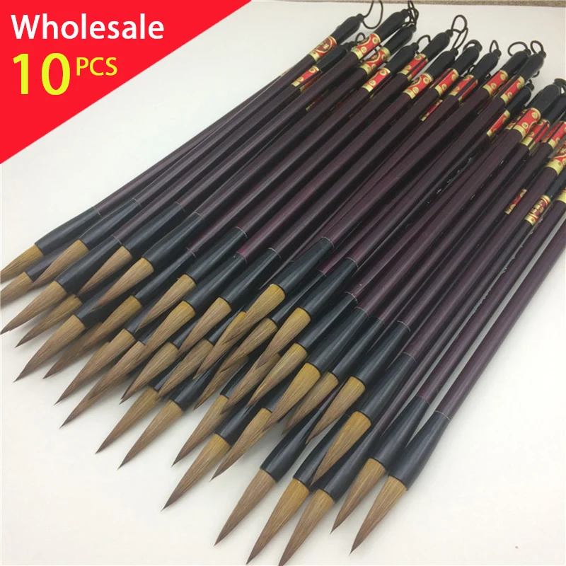 10-Pcs-Bamboo-Calligraphy-Brush-Pen-Chinese-Calligraphy-Painting-Brush ...