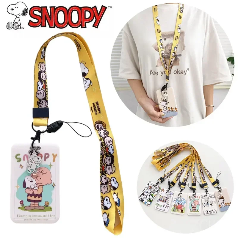 Snoopy-Cartoon-Card-Holder-Fashion-Animation-Charlie-Brown-Student-ID ...