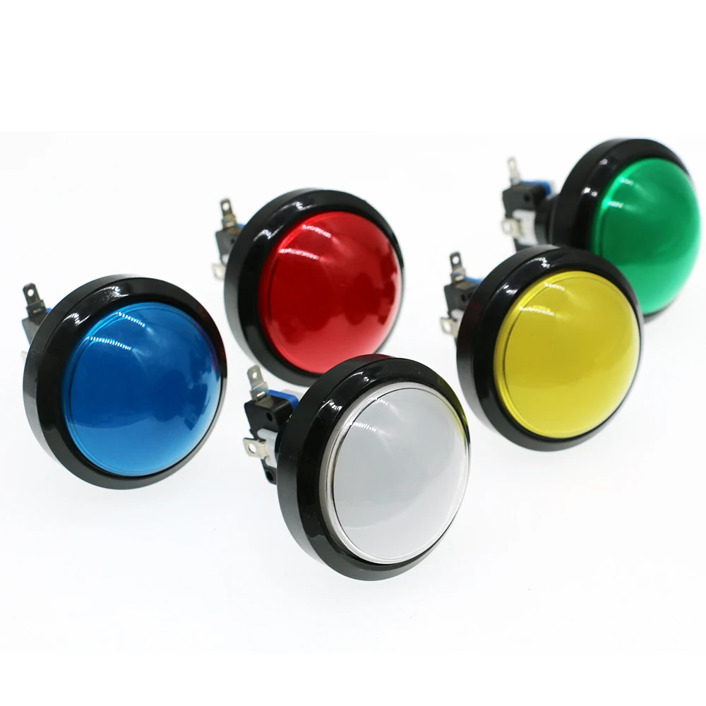 60mm-Convex-Push-Button-12V-LED-Illuminated-Light-Switch-Game-Claw ...
