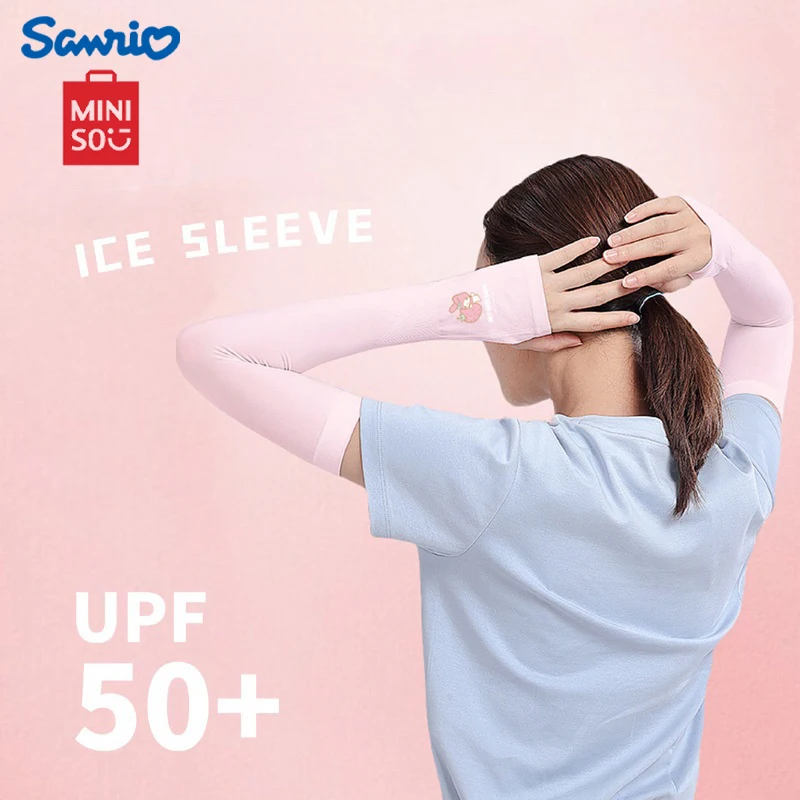 MINISO-Senrio-Cinnamoroll-Sunscreen-Sleeve-UPF-50-Cartoon-Cute-Uv ...