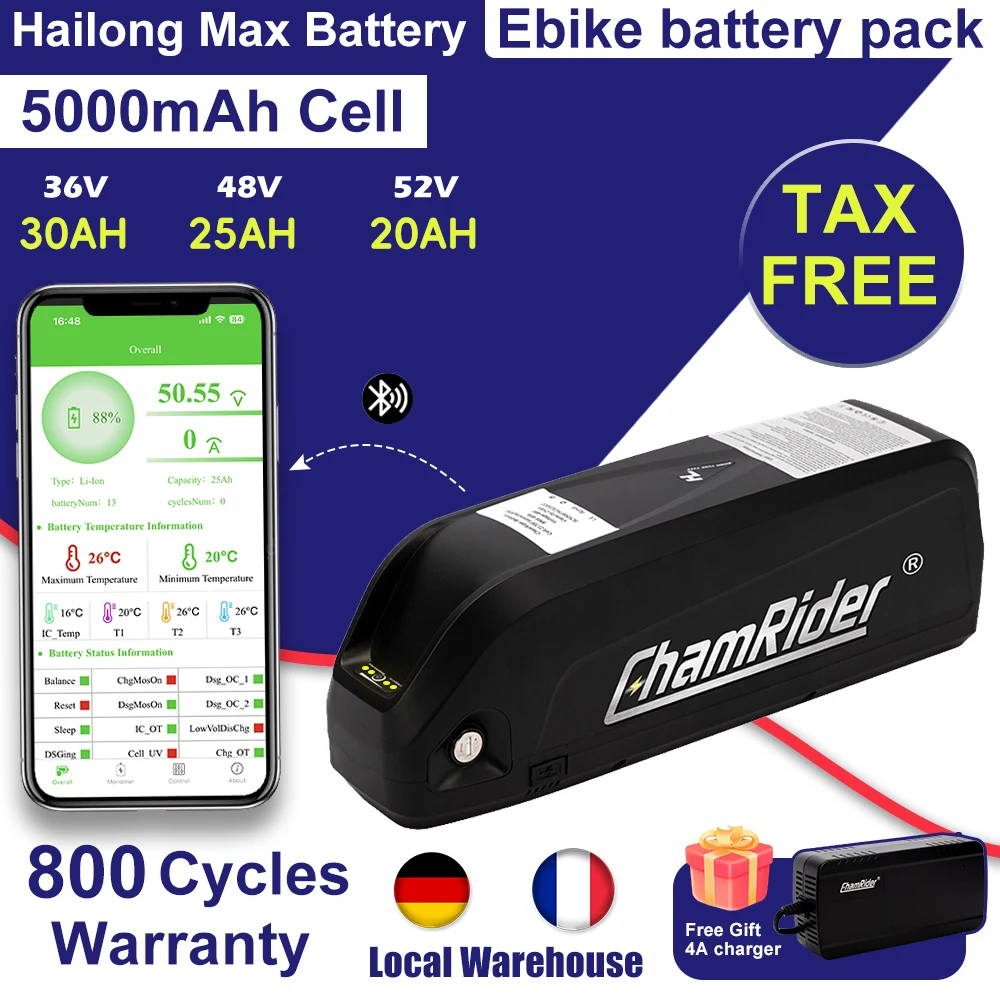 Original-48V-Battery-48V-25AH-ebike-Battery-Hailong-Max-50A-Bluetooth ...