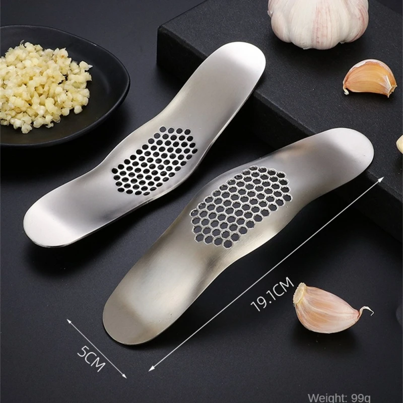 1PC-Kitchen-Gadget-Curved-Garlic-Press-Stainless-Steel-Multi-function ...