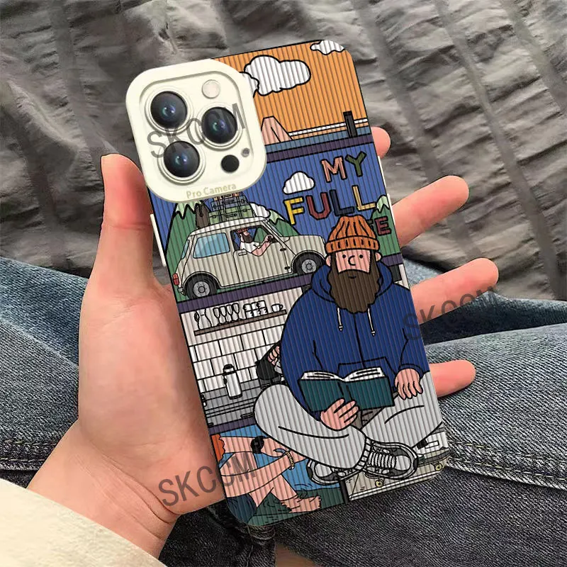 European American readers phone case For 15 14 13 12 11 Pro Max Mini X ...