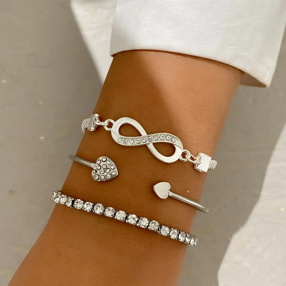 Bracelet de tempérament simple et créatif pour femme, bracelet de caractère EPackage, perceuse à ...