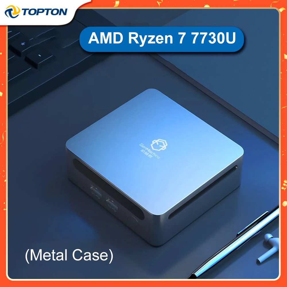 Topton Mini PC 12th Gen i5 1235U AMD Ryzen 7 7730U Windows 11 2xDDR4 2xNVMe Gaming Computer NUC ...