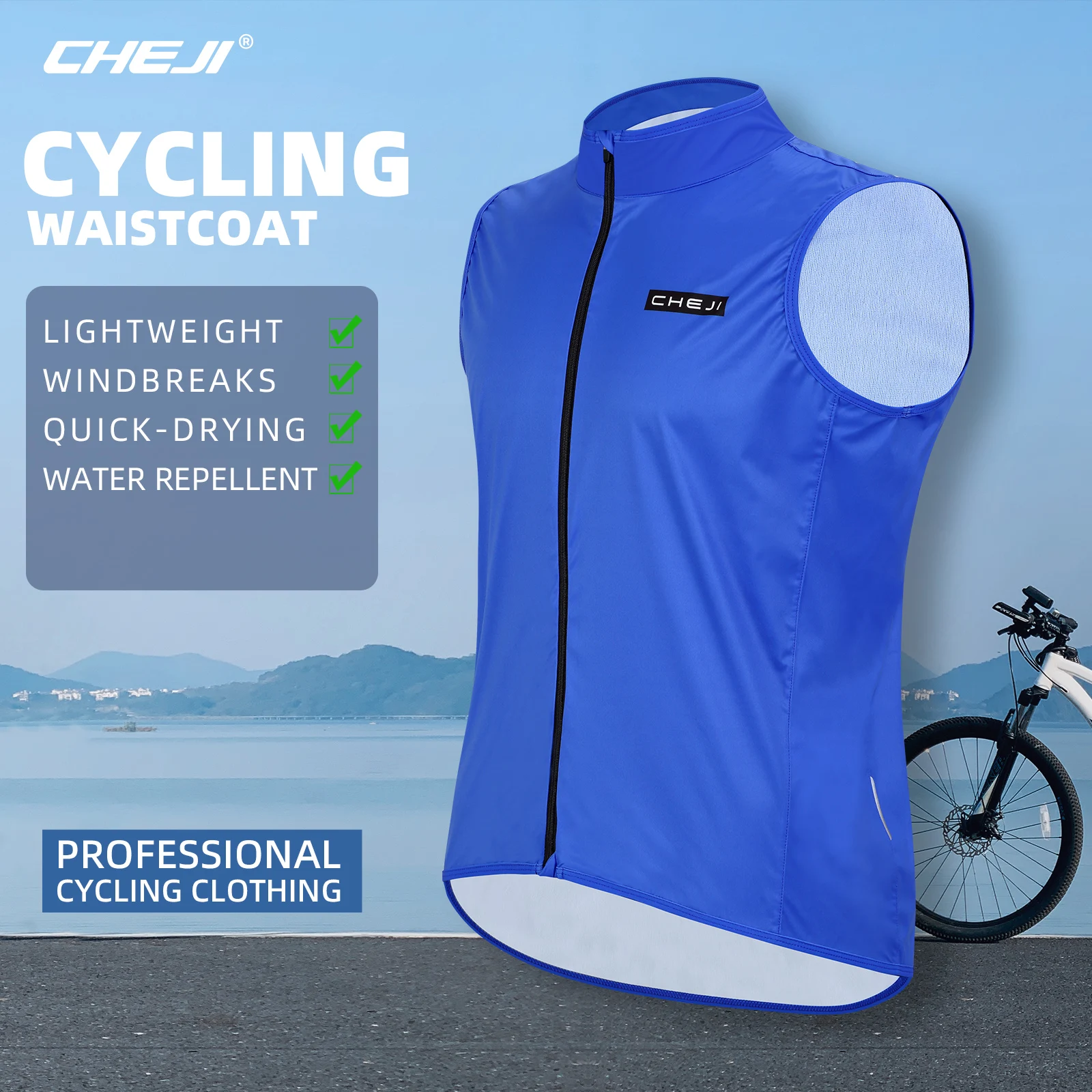 CHEJI-Cycling-Vests-Riding-Suit-Inside-Coat-Tights-Outdoor-Breathable ...