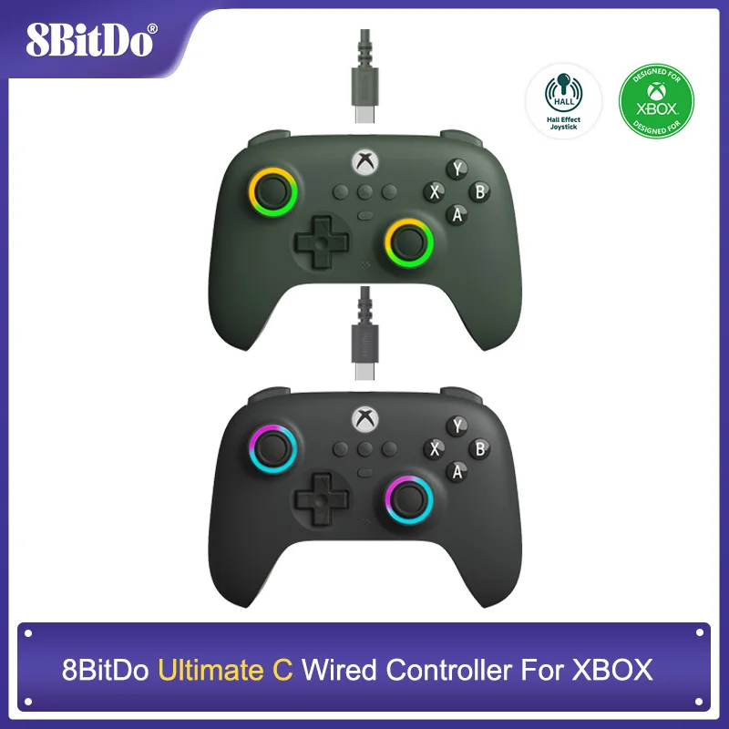 8BitDo-Ultimate-C-Wired-Controller-For-Xbox-Series-S-X-Xbox-One-RGB ...