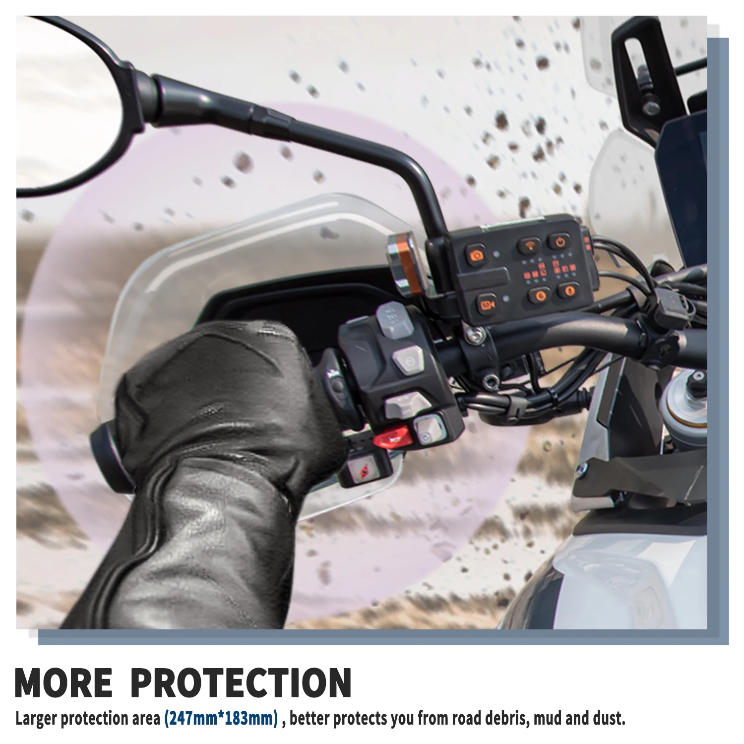 Motorcycle-Accessories-Handguard-Shield-Hand-Guard-Extension-Protector ...