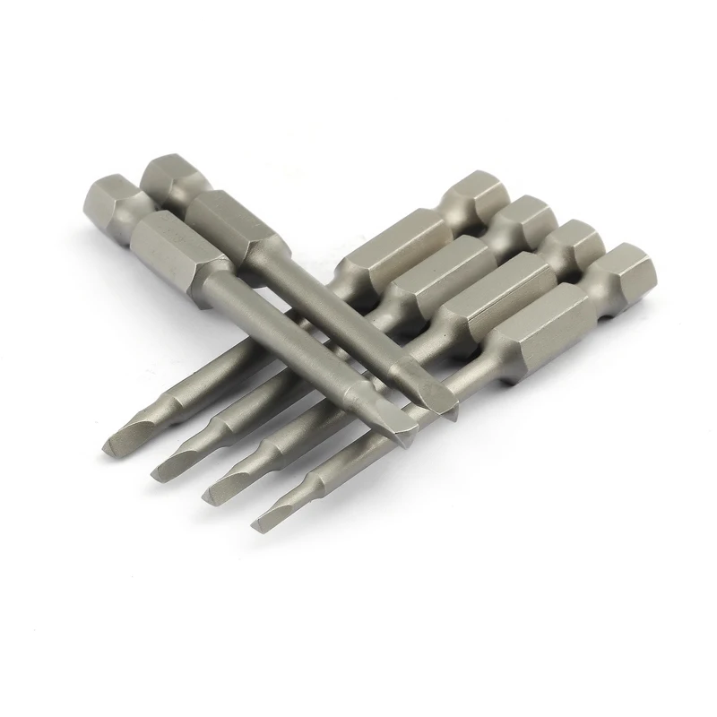 6Pcs-65mm-Triangular-Screw-Bits-Set-Alloy-Steel-Magnetic-Electric-Screw ...