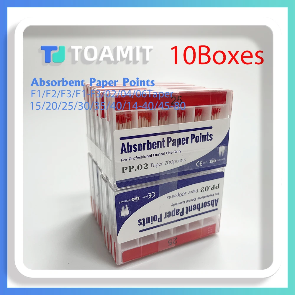 Sterile Disposable Paper Points for ProTaper F1 F2 F3, 10 Boxes for ...