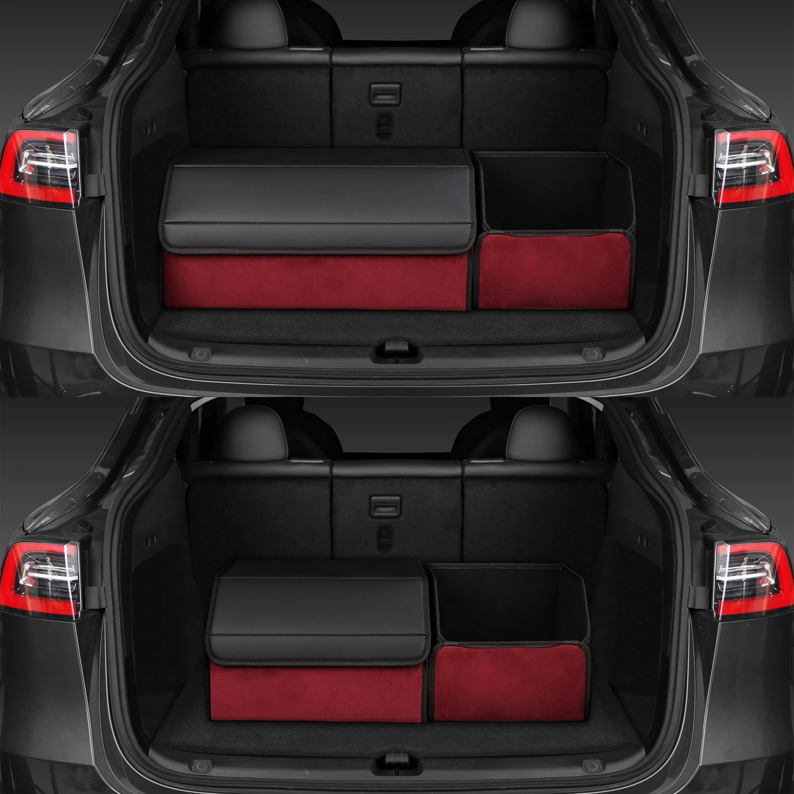 Car-trunk-storage-box-Big-capacity-Auto-Multifunctional-suede-car ...
