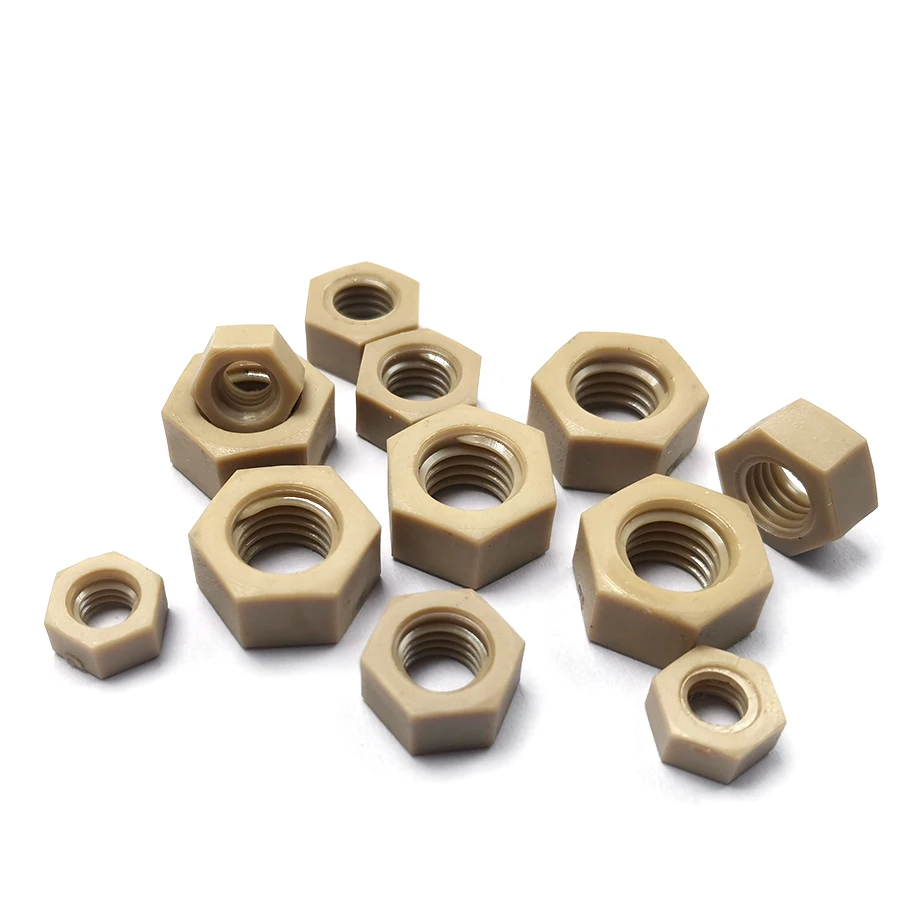 M3 M16 PEEK Hexagon Nuts ,Polyetherktone Plastic Hex Nut ,F013 ...