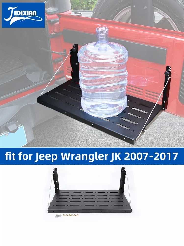 JIDIXIAN-fit-for-Jeep-Wrangler-JK-2007-2017-Car-Rear-Tail-Door-Racks ...