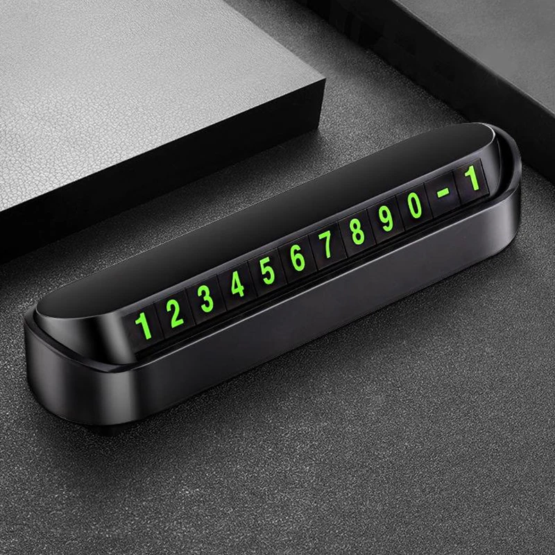 Car-Temporary-Parking-Sign-Black-Hidden-Phone-Number-for-Easy-Removal ...