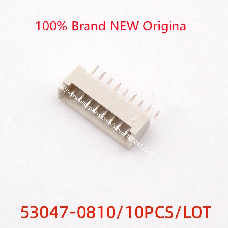 Molex 커넥터 530470810 53047 0810 8 핀 홀더 1.25MM, 정품 재고 있음, 10 개/묶음 ...
