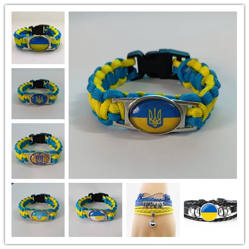 Ukraine-Flag-Bracelet-Love-Ukraine-Women-And-Men-Wrap-Bracelets ...