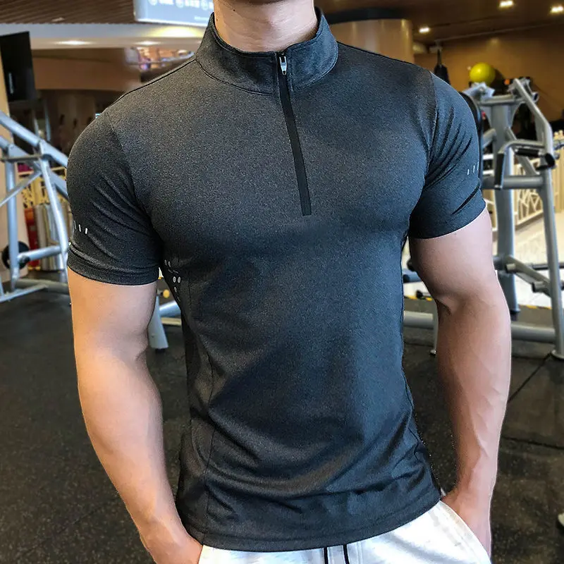 Men-Running-T-shirt-Short-Sleeve-Night-Running-Reflective-Quick-Dry ...